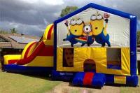 China Pink Bouncy House Castle Outdoor Rantal Inflatable Bouncer With Slide for sale