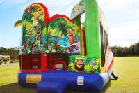China Inflatable Juming Castle Combo Outdoor Hire Inflatable Bouncy Castle With Slide for sale
