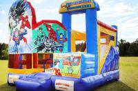 China Inflatable Juming Castle Combo Outdoor Hire Inflatable Bouncy Castle With Slide for sale