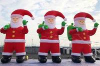 China Giant Inflatable Santa Claus Yard Christmas Decoration Blow Up Santa Inflatables for sale