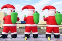 China Giant Inflatable Santa Claus Yard Christmas Decoration Blow Up Santa Inflatables for sale