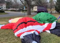 China Santa Blow Up Christmas Decorations Giant Inflatable Santa Claus Inflatables for sale