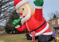 China Santa Blow Up Christmas Decorations Giant Inflatable Santa Claus Inflatables for sale