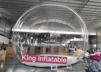 China Inflatable Snow Globe Outdoor Inflatable Christmas Decorations With 250w Air Blower for sale