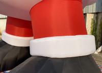 China Outdoor Xmas Giant Inflatable Santa Claus With Blower For Christmas Decorations for sale