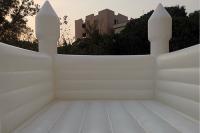 China White Inflatable Wedding Castle 13ft X 11.5ft X 10ft Outdoor Party Adult Bouncy Castles for sale