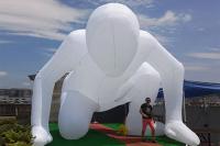 China Giant Inflatable Sculptures Art Exhibitions Inflatable Human Model For Advertising for sale