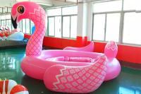 China Giant Pink Inflatable Flamingo Pool Float Outdoor Lake Adults Float Inflatable For Party for sale