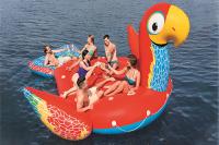China Giant 6 Person Inflatable Parrot Pool Float 4.8m Long X 4m Wide X 2m High Swiming Toy for sale