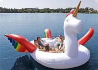 China Inflatable Island Float Adult Water Toy 6 Person Inflatable Unicorn Pool Float for sale