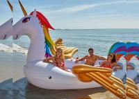 China Inflatable Island Float Adult Water Toy 6 Person Inflatable Unicorn Pool Float for sale