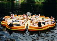 China Inflatable Pizza Giant Pool Float Mattress Water Party Swimming Beach Bed Sunbathe Mat for sale