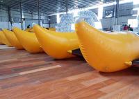 China Banana Boat Inflatable 0.9mm PVC 3 Person Blow Up Water Toys For Lake And Sea for sale