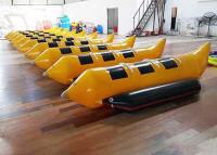 China Banana Boat Inflatable 0.9mm PVC 3 Person Blow Up Water Toys For Lake And Sea for sale