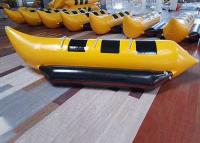 China Banana Boat Inflatable 0.9mm PVC 3 Person Blow Up Water Toys For Lake And Sea for sale
