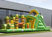 China Mega Inflatable Obstacle Courses Bouncy Castles For Kids Adults for sale