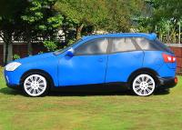 China PVC Inflatable Car Advertising Speed Crash Testing Blow Up Car 3D Model for sale