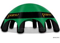 China Inflatable Event Tent Green Black Commercial Shade Blow Up Canopy Spider Tent for sale