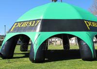 China Inflatable Event Tent Green Black Commercial Shade Blow Up Canopy Spider Tent for sale