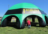 China Inflatable Event Tent Green Black Commercial Shade Blow Up Canopy Spider Tent for sale