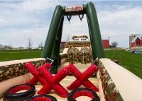China Blow Up Obstacle Course Rental PVC Camouflage Boot Camp Obstacle Course For Adults for sale