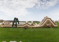 China Blow Up Obstacle Course Rental PVC Camouflage Boot Camp Obstacle Course For Adults for sale