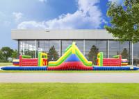 China Moon Bounce Obstacle Course Bouncer PVC Inflatable Obstacle Courses Rental For Adults for sale