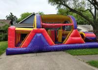 China Inflatable Bounce House Obstacle Course PVC Sport Game Obstacle Course For Adults for sale