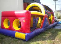 China Inflatable Bounce House Obstacle Course PVC Sport Game Obstacle Course For Adults for sale