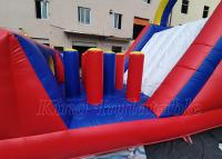 China Outdoor Race Sport Game 18m Large Inflatable Obstacle Courses For Adults Rental for sale