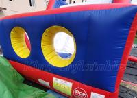 China Outdoor Race Sport Game 18m Large Inflatable Obstacle Courses For Adults Rental for sale