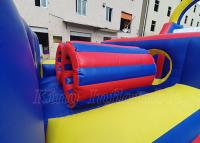 China Outdoor Race Sport Game 18m Large Inflatable Obstacle Courses For Adults Rental for sale