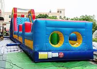China Outdoor Blow Up Game 20m Commercial Inflatable Obstacle Course	For Rent for sale
