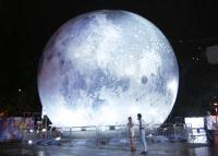 China Giant Inflatable Advertising Moon Model Large Planets Globe Balloon Led For Decoration for sale