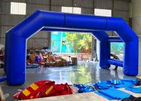 China Inflatable Arches Blue PVC Outdoor Blow Up Advertising Arhway for sale