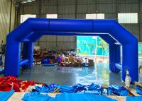 China Inflatable Arches Blue PVC Outdoor Blow Up Advertising Arhway for sale