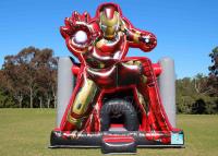 China Iron Man Bouncer Inflatable Jumping Bouncy Castle Red Bounce House For Kids Party for sale