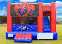 China Kids Bounce House Combo Bouncer Jumper Spiderman Inflatable Castle With Slide for sale