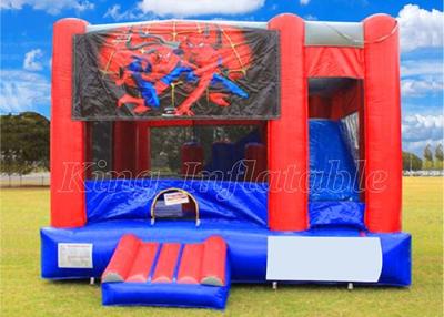 China Kids Bounce House Combo Bouncer Jumper Spiderman Inflatable Castle With Slide for sale
