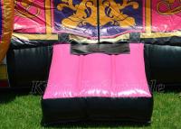 China Princess Pink Bouncy Castle Bouncers Kids Game Inflatable Bounce House Combo With Slide for sale