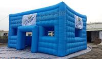 China 0.4mm PVC Material Inflatable Tabernacle With Blue Color For Rental for sale