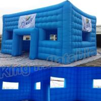 China 0.4mm PVC Material Inflatable Tabernacle With Blue Color For Rental for sale