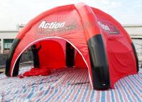 China Red 9m Diameter Spider Inflatable Event Tent With Four Pillar For Commercial Use for sale