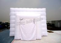 China Square White Inflatable Cube Tent Stitching Structure Customized Size For Event for sale