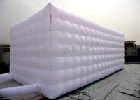 China Square White Inflatable Cube Tent Stitching Structure Customized Size For Event for sale