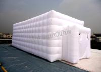 China Square White Inflatable Cube Tent Stitching Structure Customized Size For Event for sale