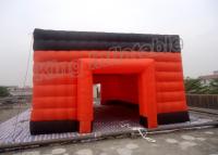 China CE Inflatable Party Floating House Inflatable Event Tent With Orange Color Double Layers Design for sale