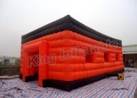 China CE Inflatable Party Floating House Inflatable Event Tent With Orange Color Double Layers Design for sale