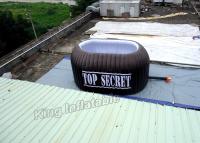 China Black Advertising Inflatable Open Tent Photo Booth Logo Printing For Trade Show for sale