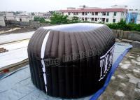 China Black Advertising Inflatable Open Tent Photo Booth Logo Printing For Trade Show for sale